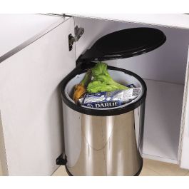 Swing Out Bin 1 X 8Litre SS - Hardware & Handles NZ